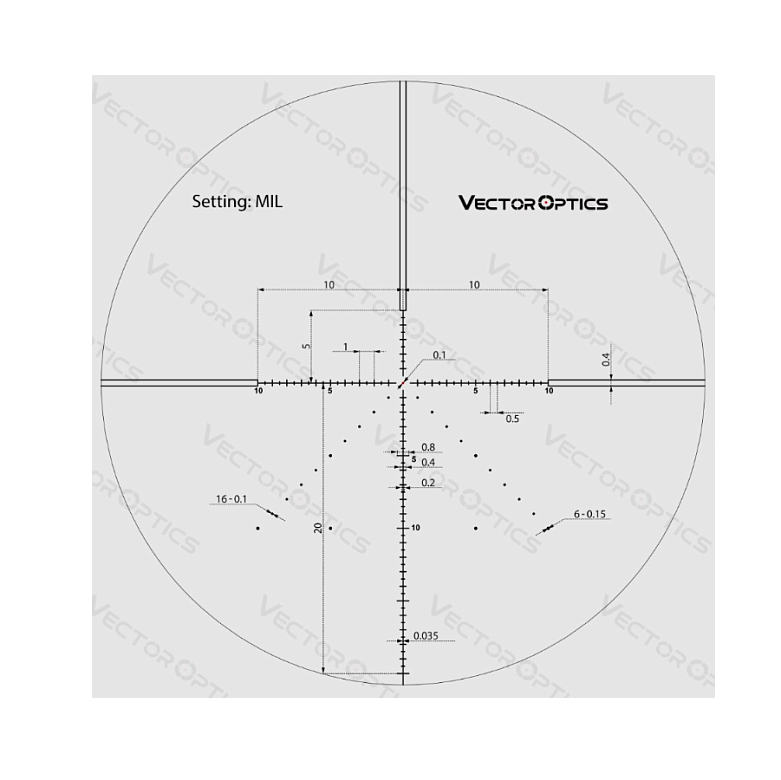 Прицел Vector Optics VEYRON 4-16X44 SFIR FFP